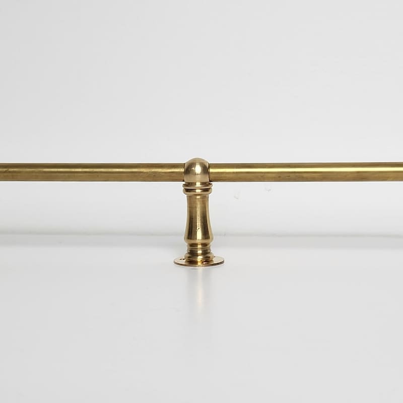 Wall Shelf With Brass Rod - Etsy