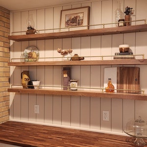 Brass Shelf Rail (tipping Rail/gallery Rail) - Expand and Read "item ...