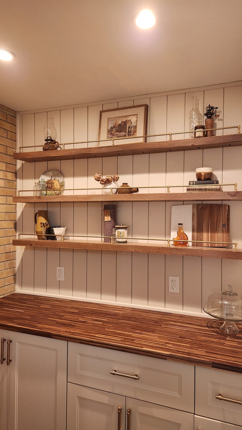 Brass Shelf Rail tipping Rail/gallery Rail - Etsy UK