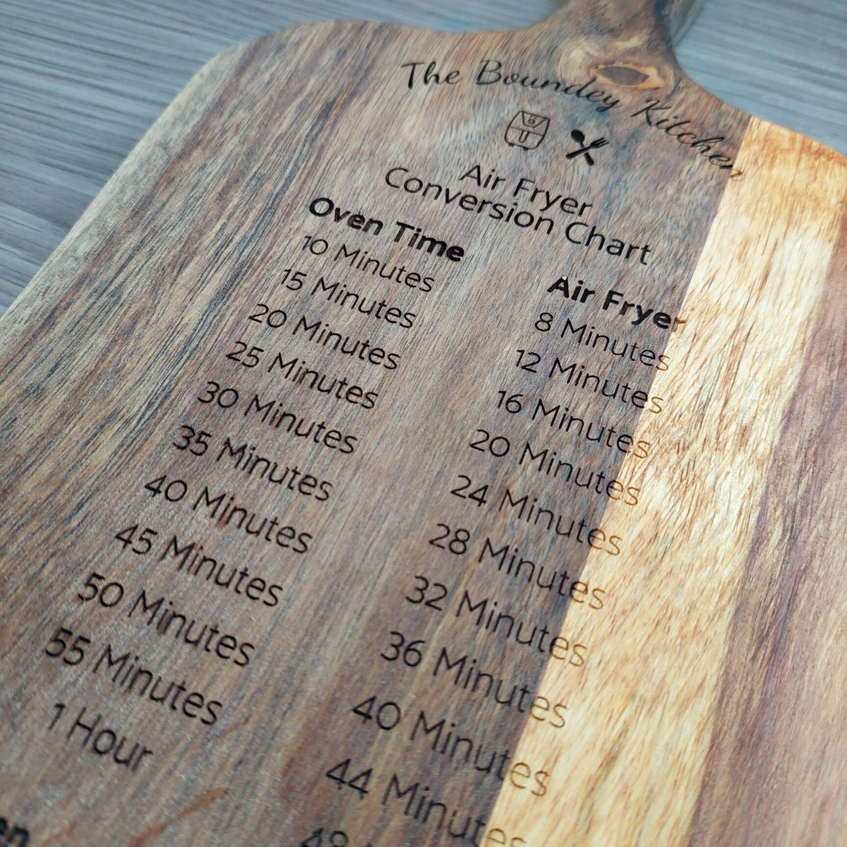 Personalised Air Fryer Conversion Chart Kitchen Chopping Board - Etsy UK