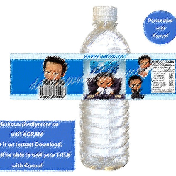 African American Boss Baby Labels - Etsy