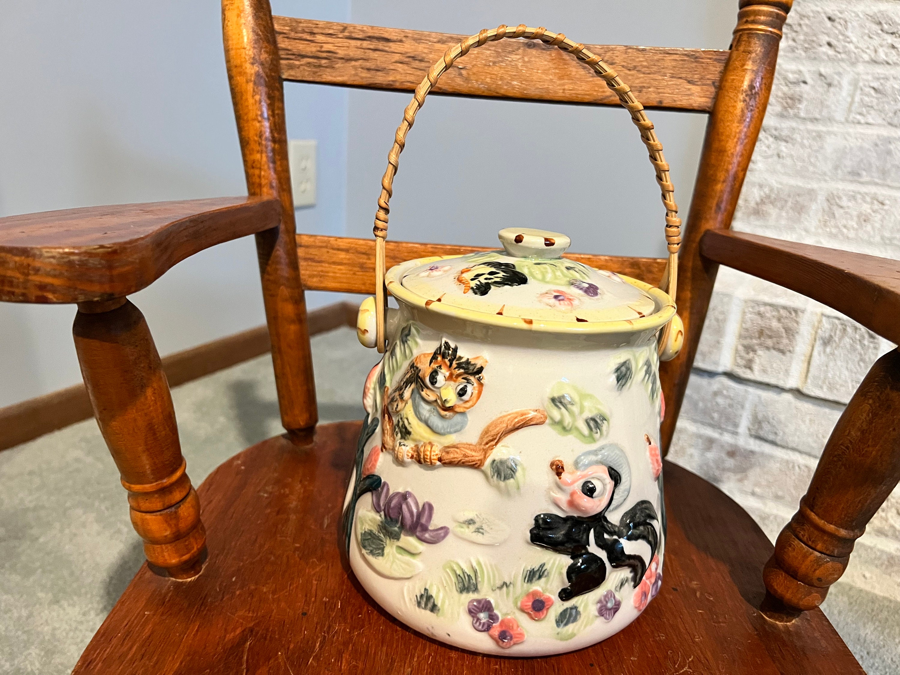 Disney Cookie Jar With Cover and Handle - Etsy