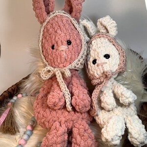 Pink Boho Bunny, Easter Bunny, Handmade Bunny, Crochet Bunny, Easter ...