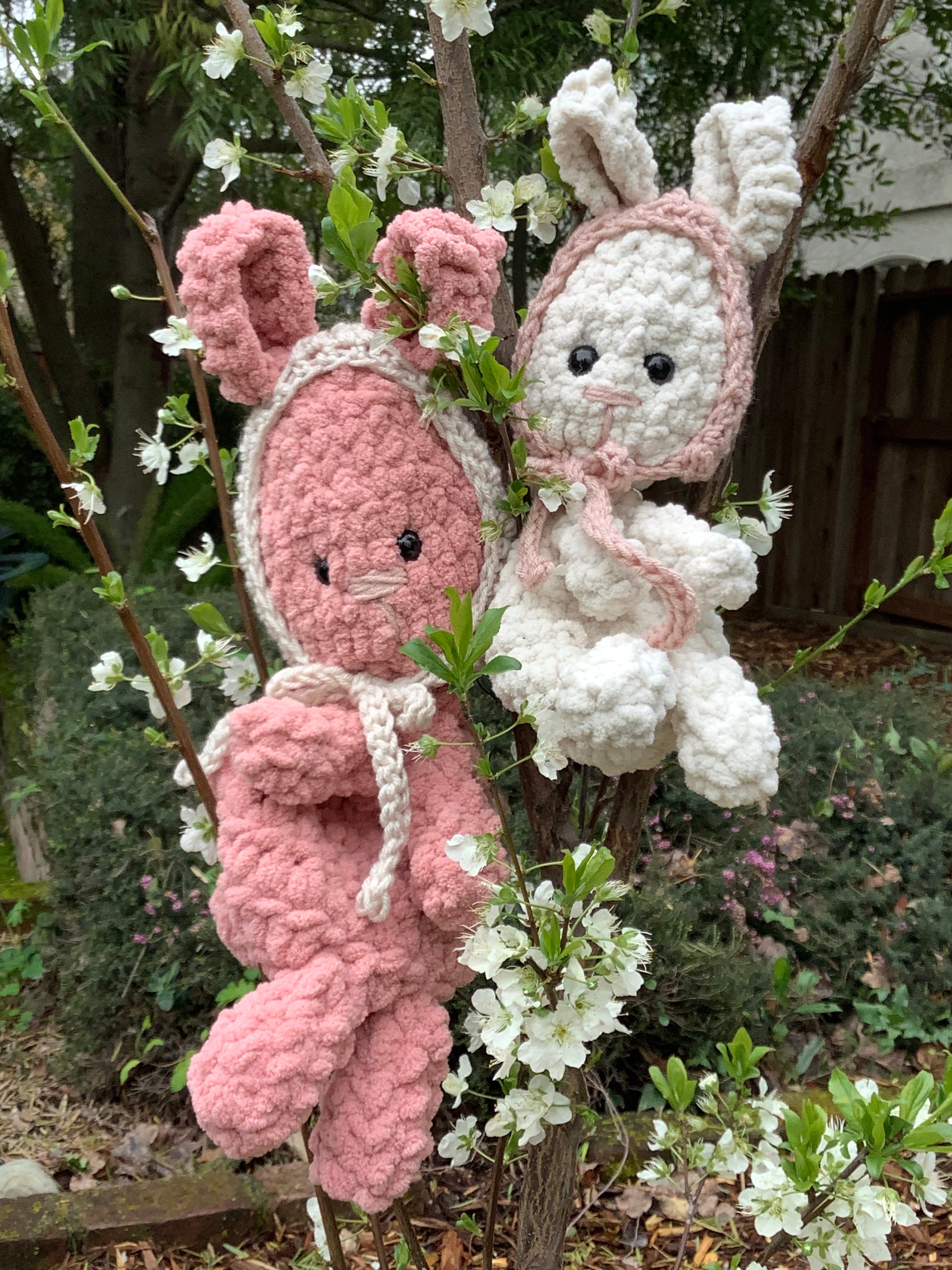 Pink Boho Bunny, Easter Bunny, Handmade Bunny, Crochet Bunny, Easter ...