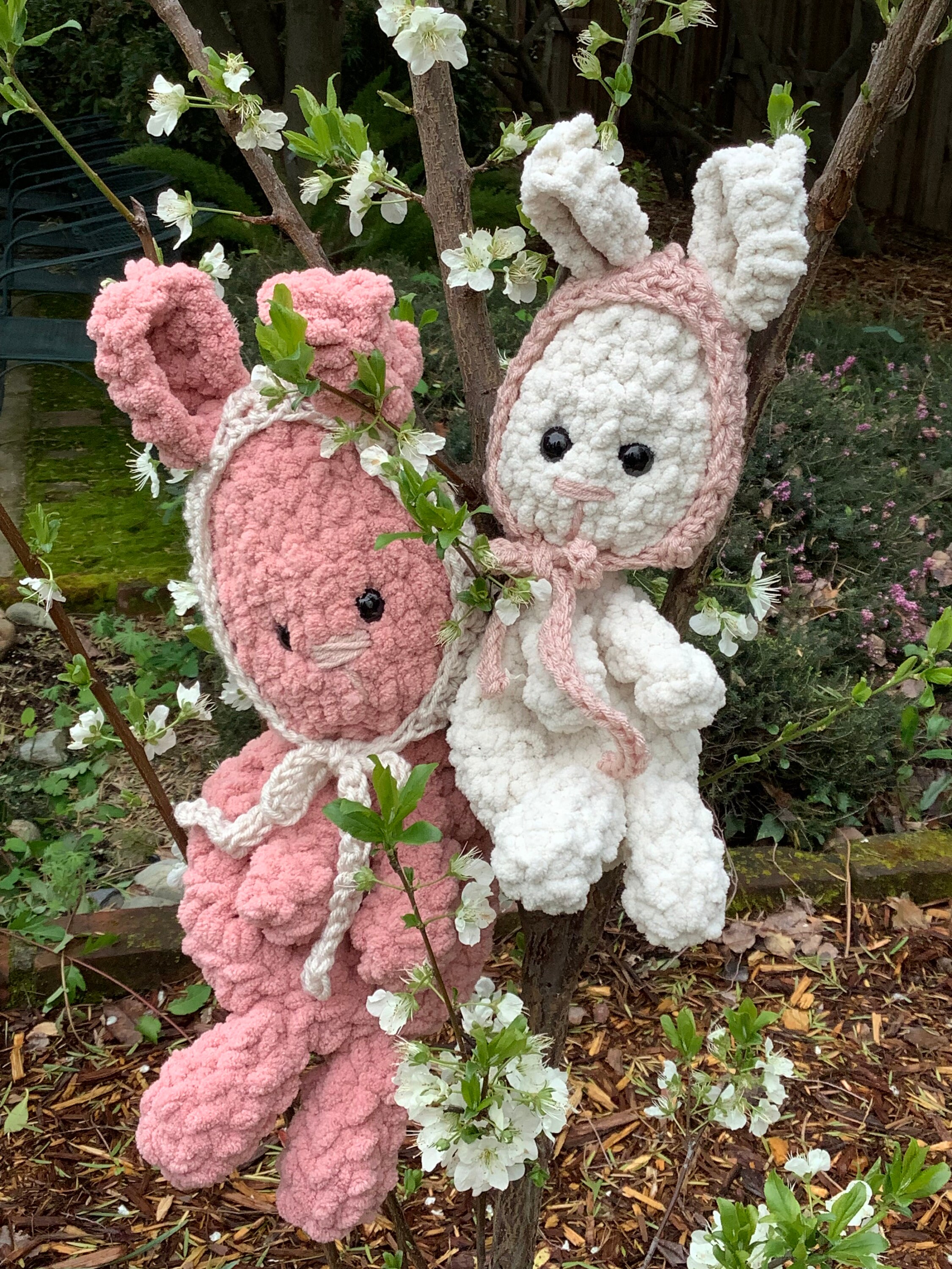 Pink Boho Bunny, Easter Bunny, Handmade Bunny, Crochet Bunny, Easter ...