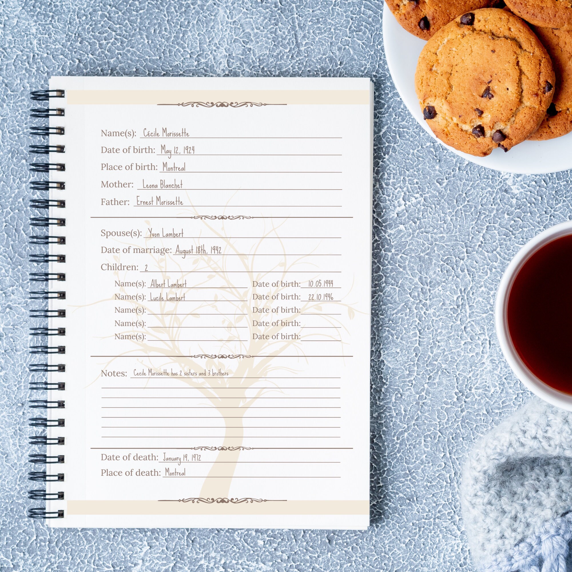 Family Tree Book... Custom Family Tree Notebook. Family - Etsy Canada