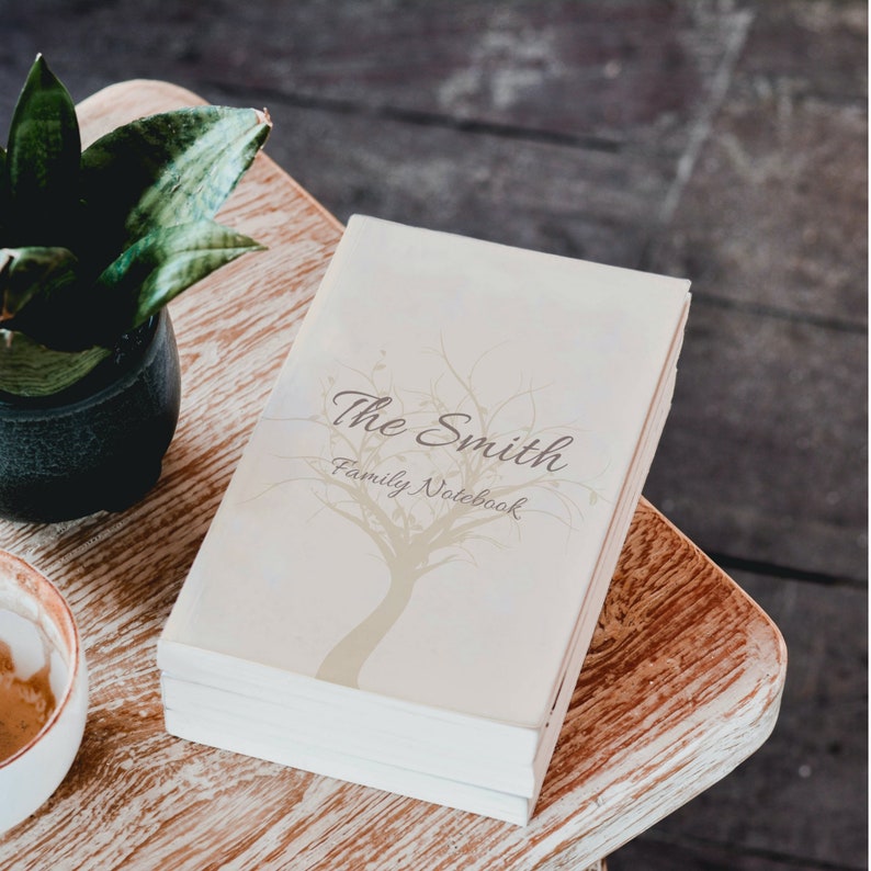 Family Tree Book... Custom Family Tree Notebook. Family | Etsy