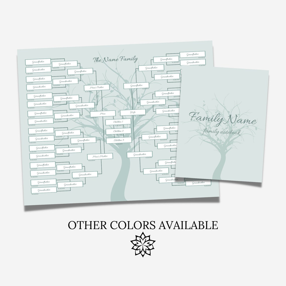 Family Tree Book... Custom Family Tree Notebook. Family Journal ...