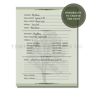 Family Tree Book... Family Journal. Custom Family Tree Notebook ...