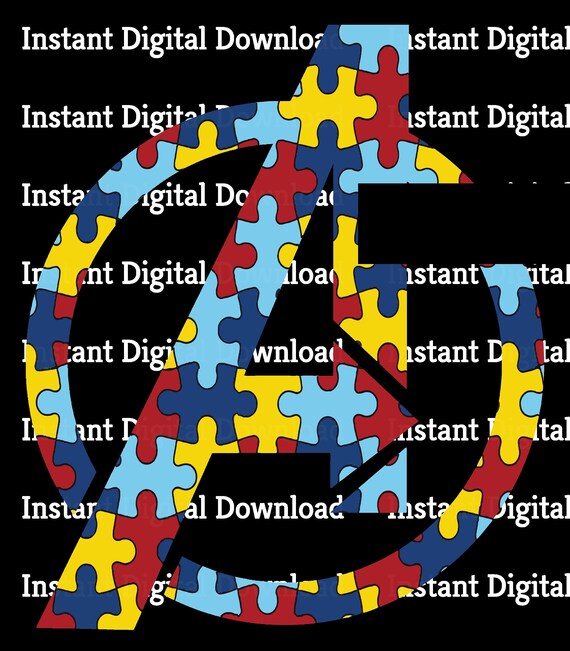 Home & Living Home Décor stickers mugs Avengers Autism Logo PNG etc ...