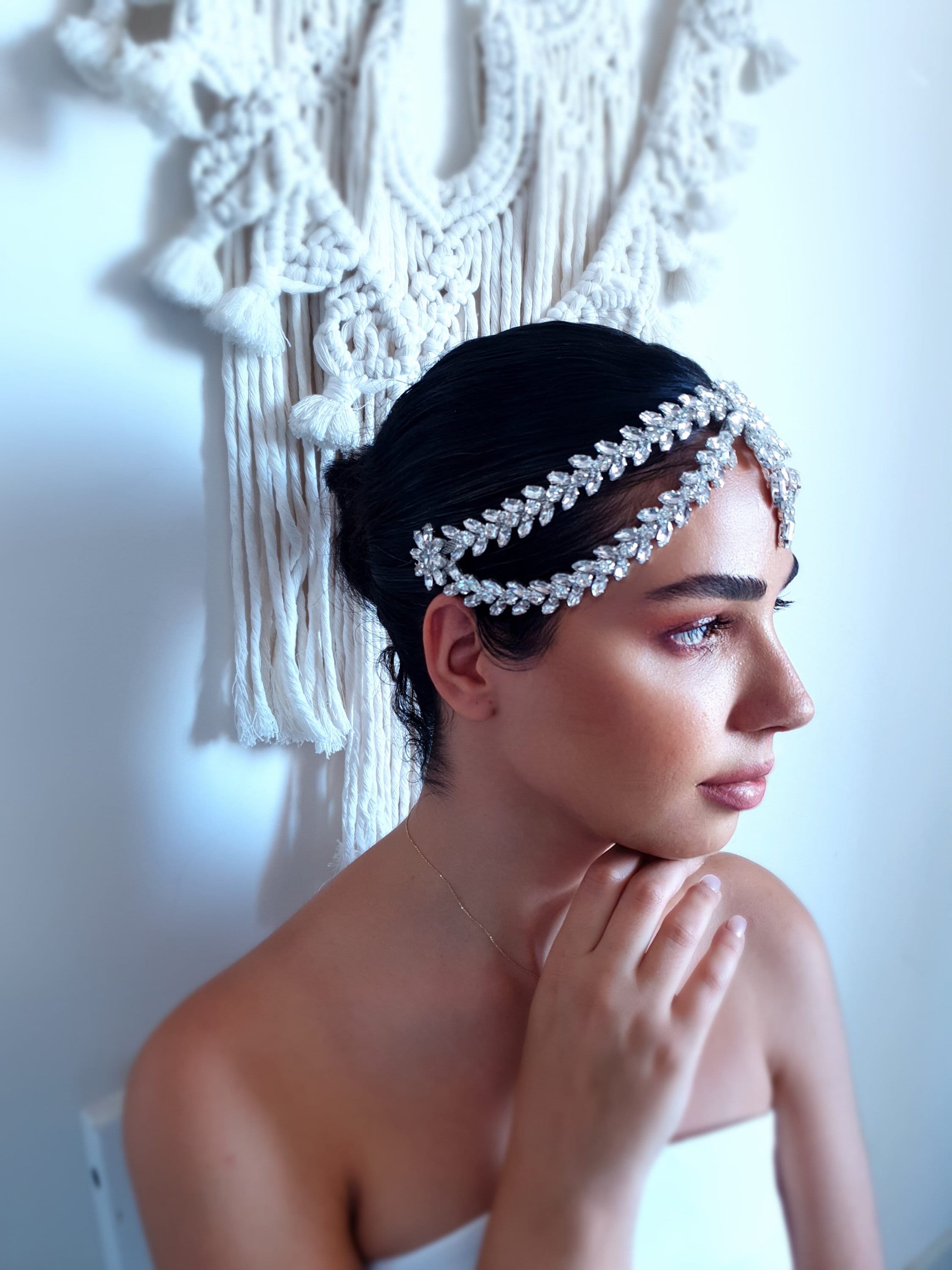 Forehead Hair Band, Wedding Collection,stony Hairband,wedding Hair ...