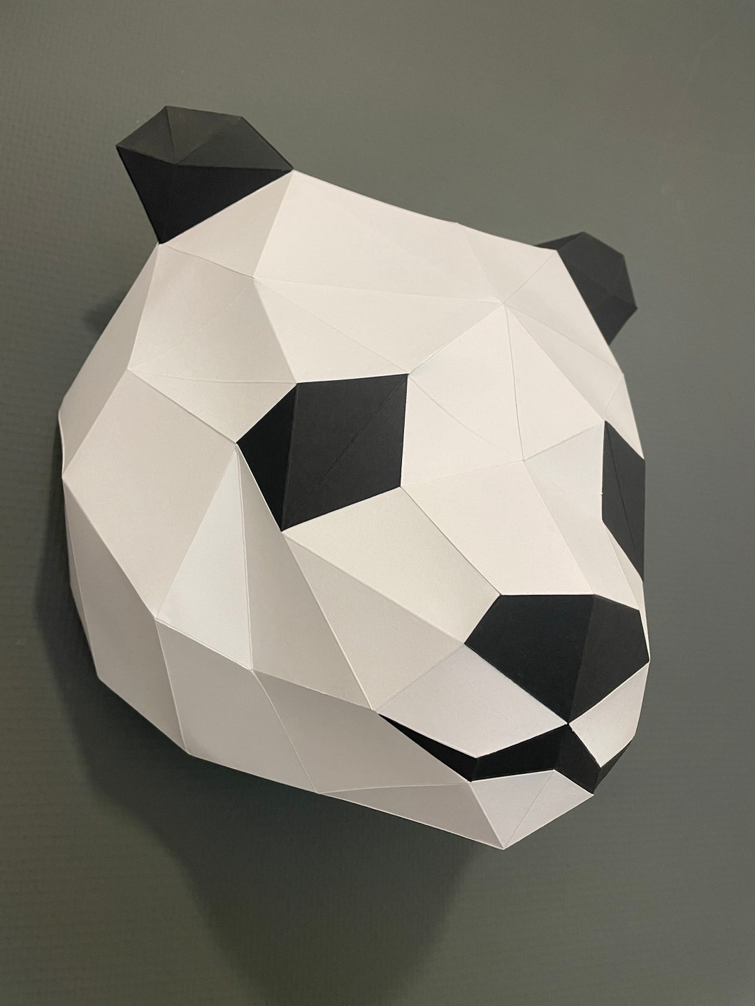 Panda Trophy Paper DIY Kit Papercraft 3D - Etsy
