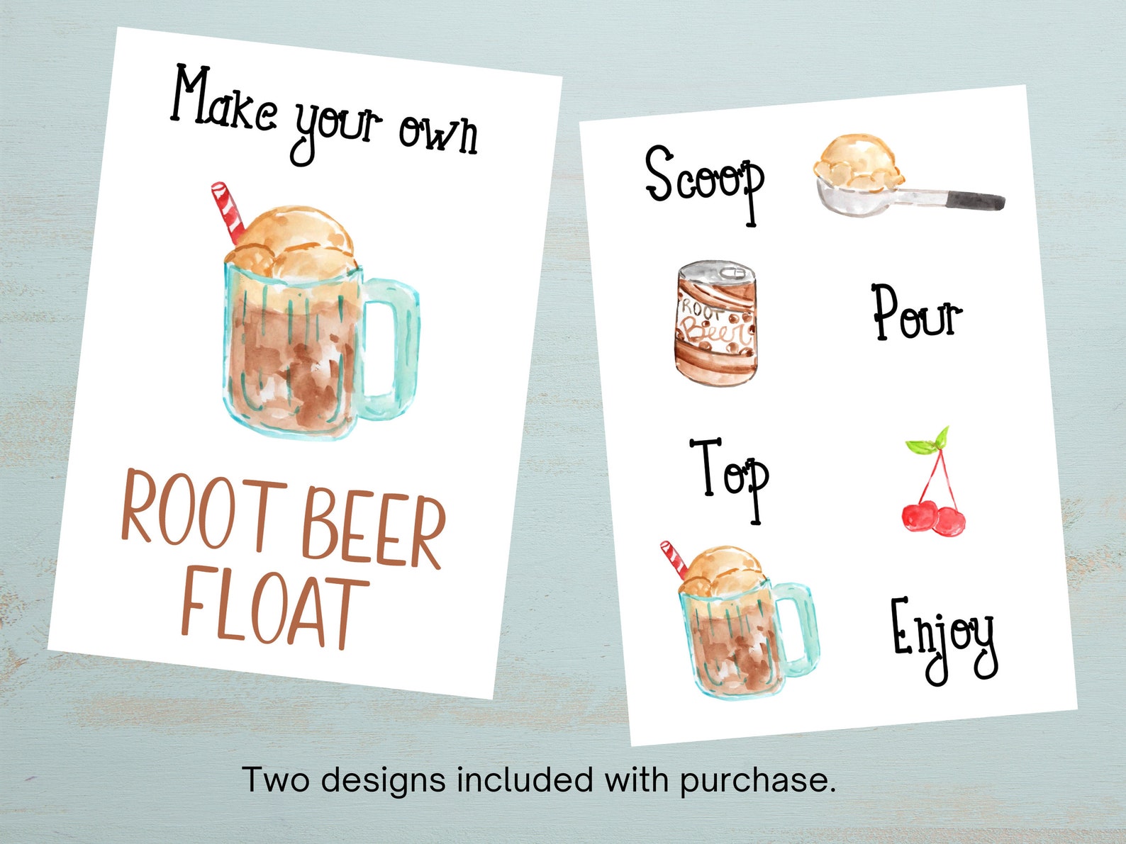 Root Beer Float Sign | Root Beer Float Bar | Ice Cream Float Sign ...