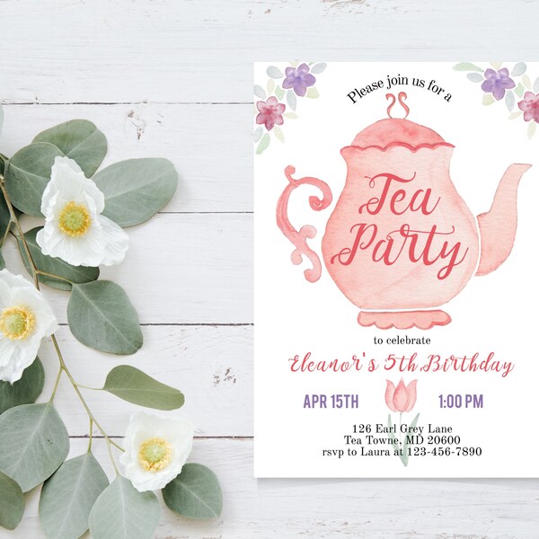 Teapot Invitations - Etsy
