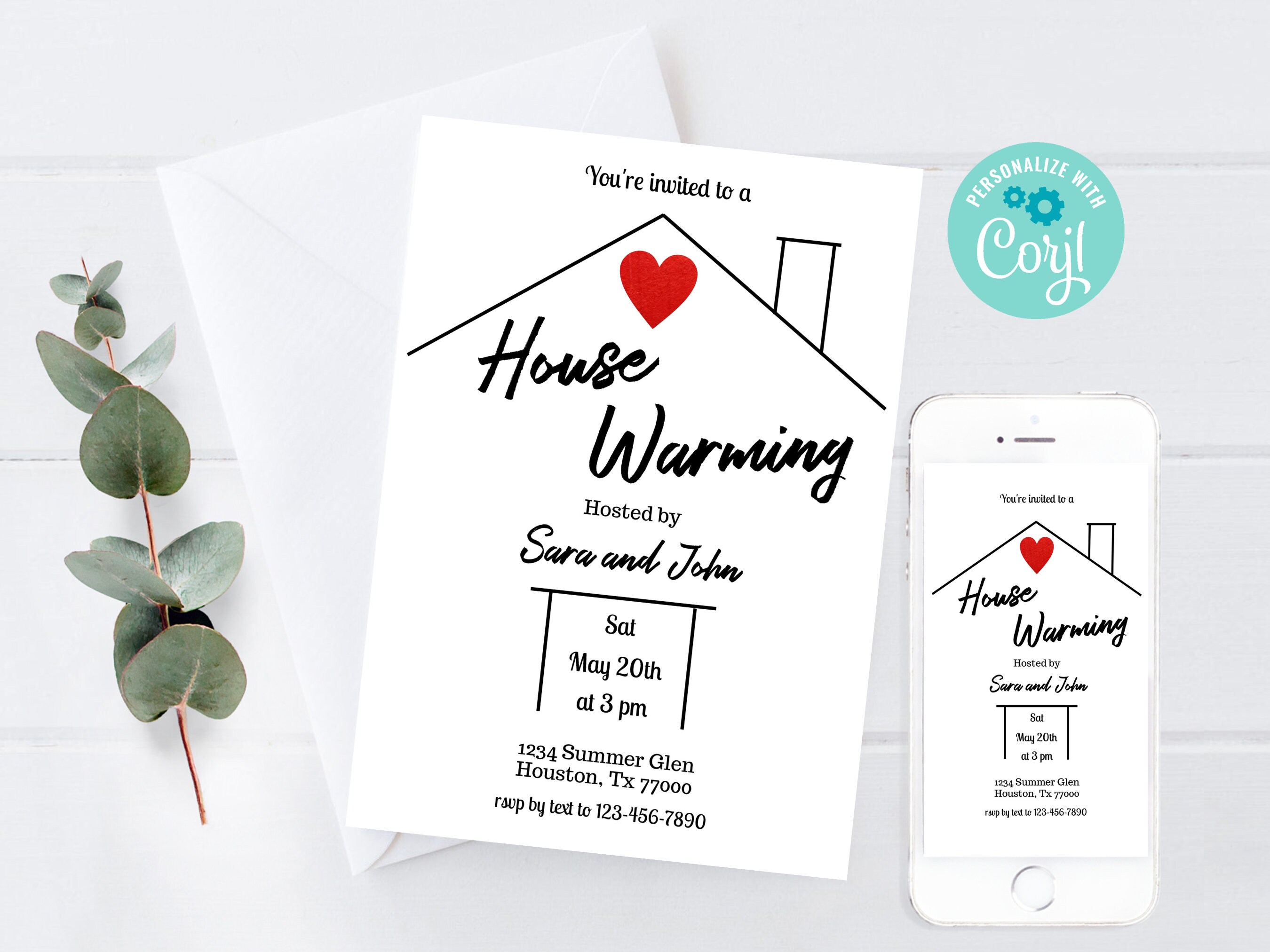 Housewarming Party Invitation New Home Invite Minimal - Etsy