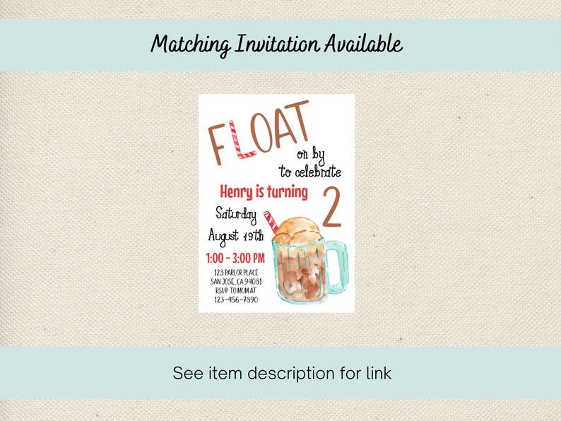 Root Beer Float Favor Tag Ice Cream Thank You Tag Root Beer Gift Tag ...