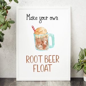 Root Beer Float Sign | Root Beer Float Bar | Ice Cream Float Sign ...