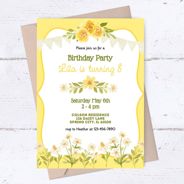 Yellow Birthday - Etsy