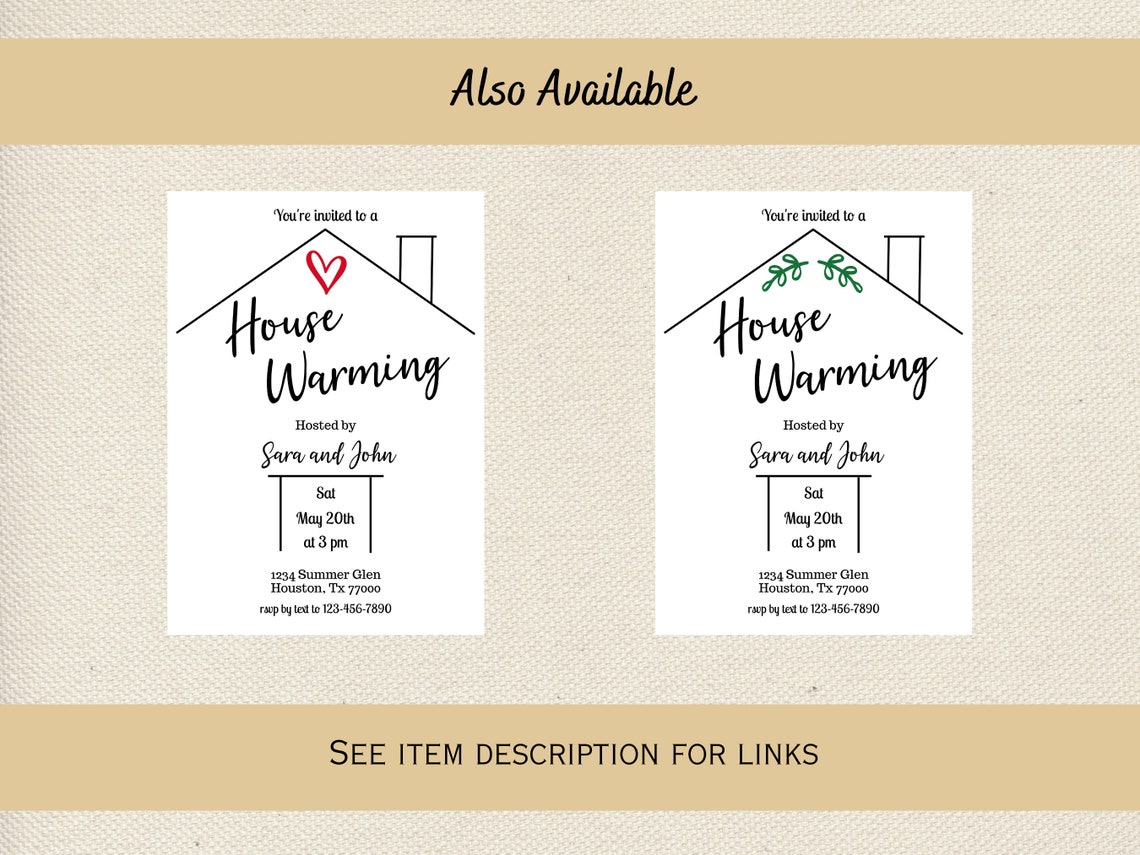 Housewarming Party Invitation New Home Invite Minimal - Etsy