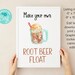 Root Beer Float Sign Root Beer Float Bar Ice Cream Float Sign Custom ...