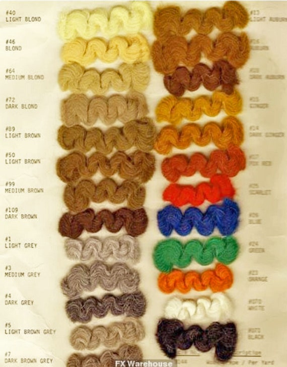 Crepe Hair for Masks Beards & Beasts 1 Foot Braid OR 2 Foot - Etsy