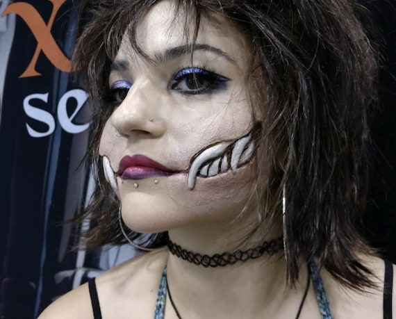 Mileena Mortal Kombat Inspired Cheek Fangs Foam Latex - Etsy