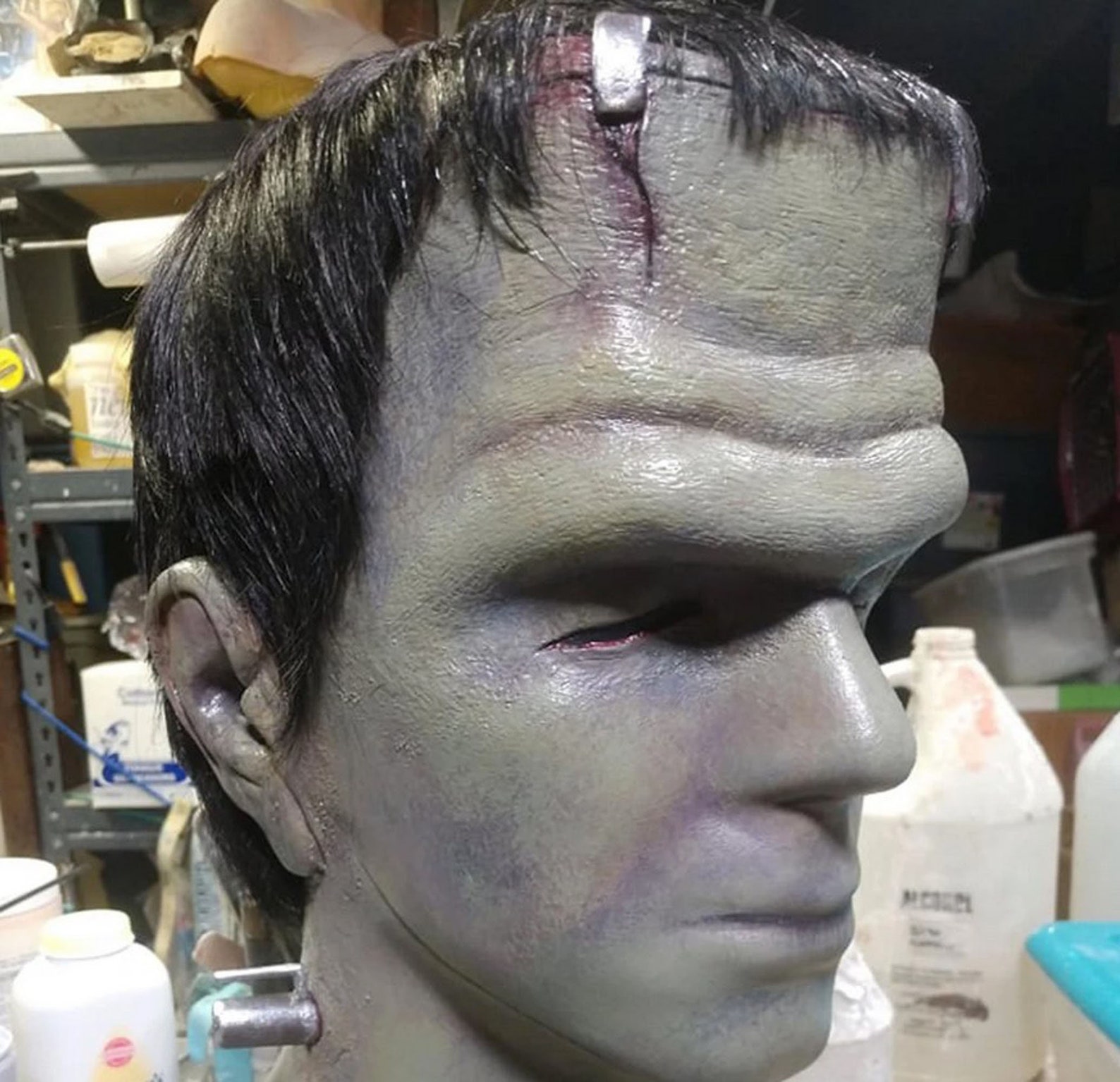 Frankenstein Monster Munsters Foam Latex Headpiece Mask Makeup - Etsy