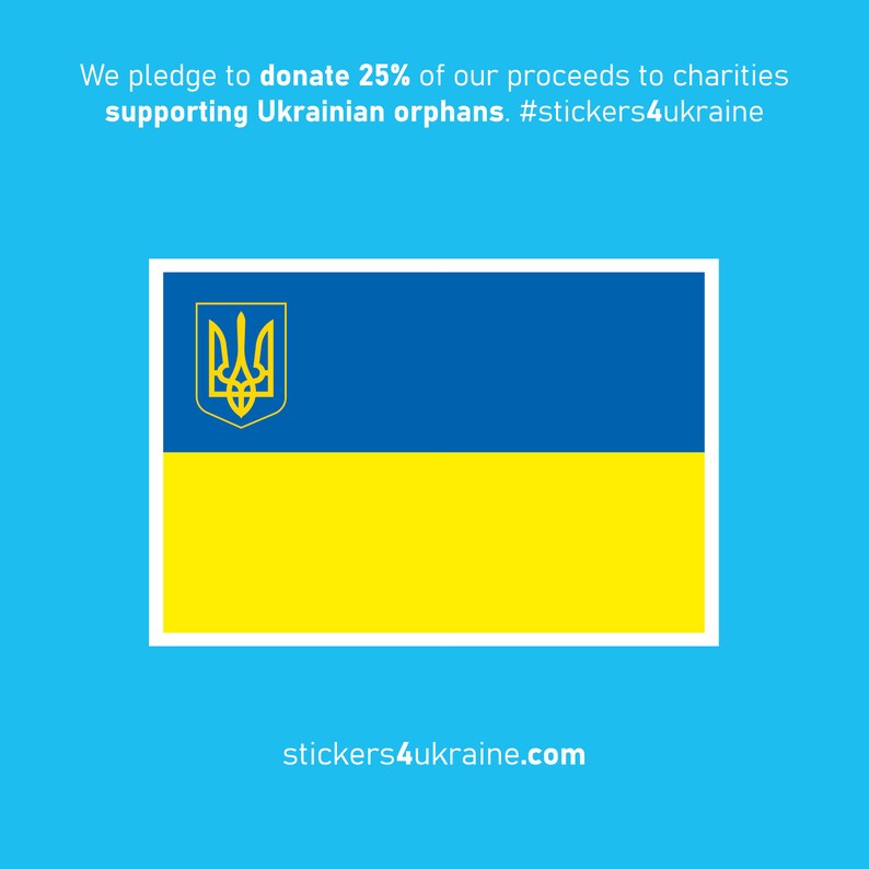 Ukraine Flag Sticker / Ukraine Flag / Ukraine Stickers / - Etsy