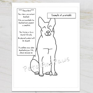 Swimming Lab Line Art Card, Wall Art, Printable, Blank Interior, Simple ...