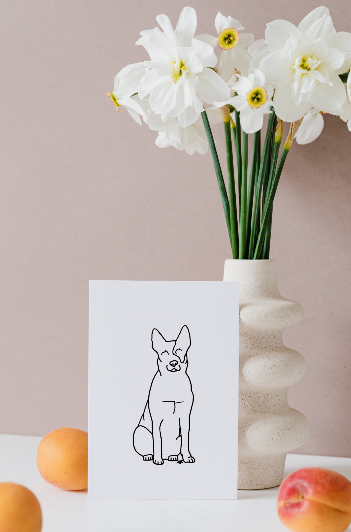 Swimming Lab Line Art Card, Wall Art, Printable, Blank Interior, Simple ...