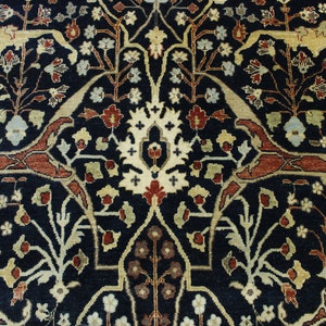 8x10 6x8 4x6 Floral Persian Design Rug Black Beige Rug for Room Size ...
