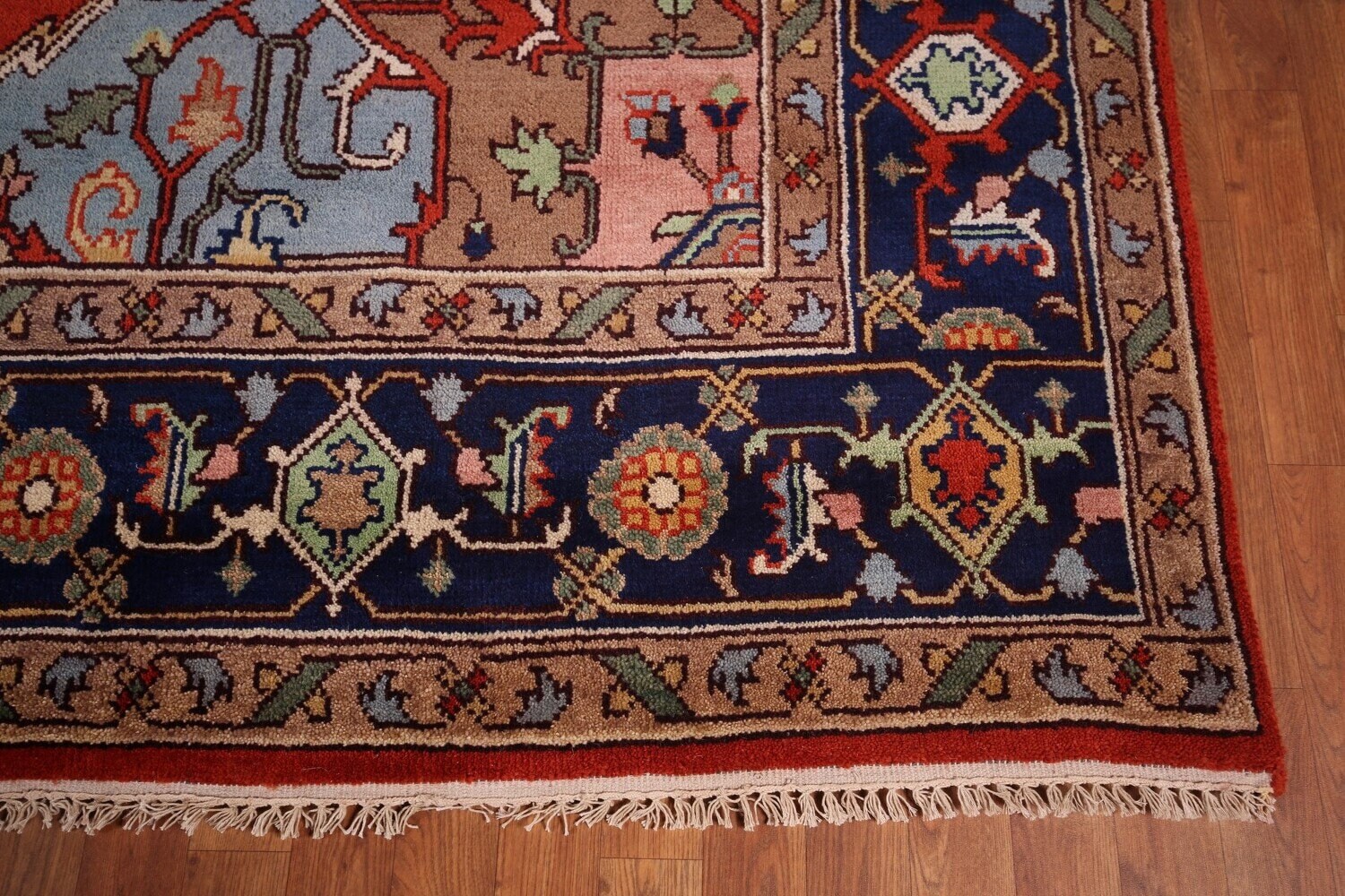 3x5 4x6 5x8 Hand Knotted Wool Rug Rust Blue Oriental Rug - Etsy