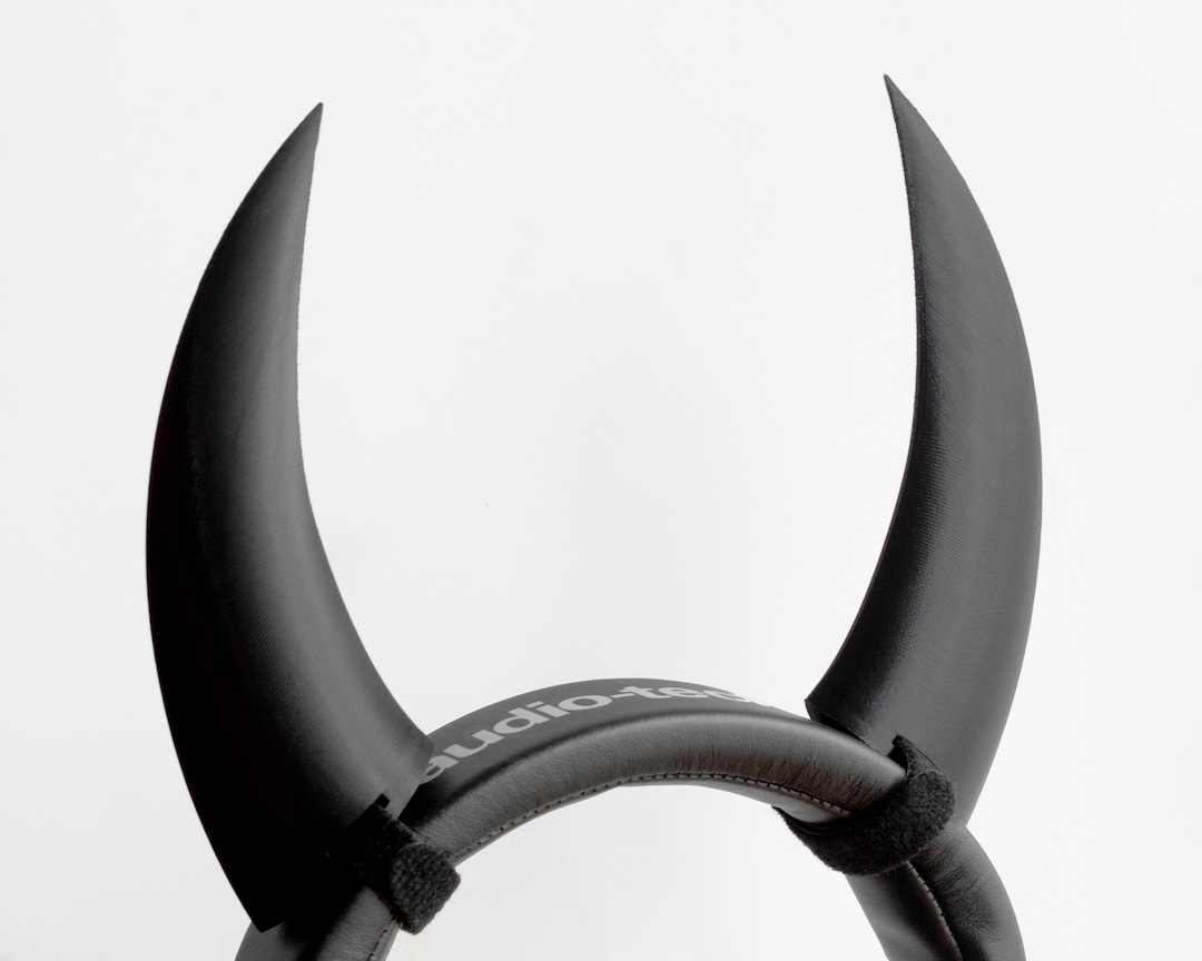 Tall Demon Devil Horns Accessory for Headset Headphones , Gaming ...