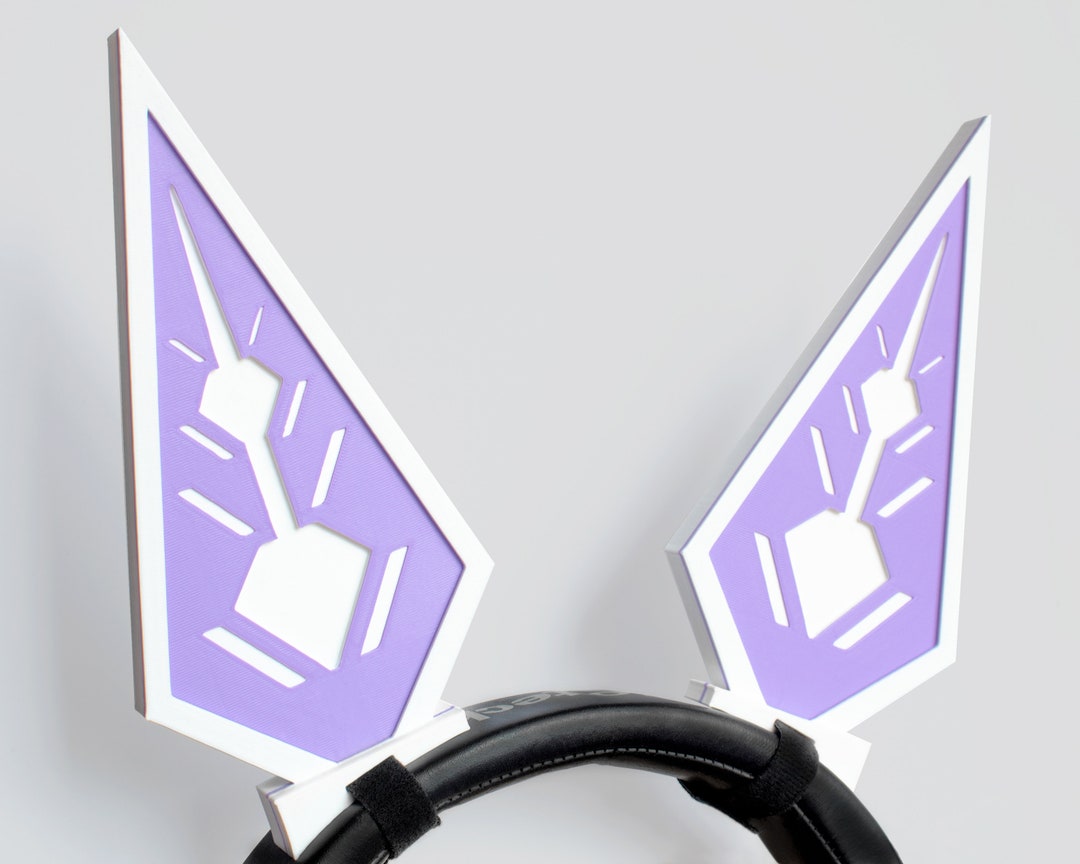 Mecha Cat Ears Accessory for Headset Headphones , Cyber Robot Bunny ...