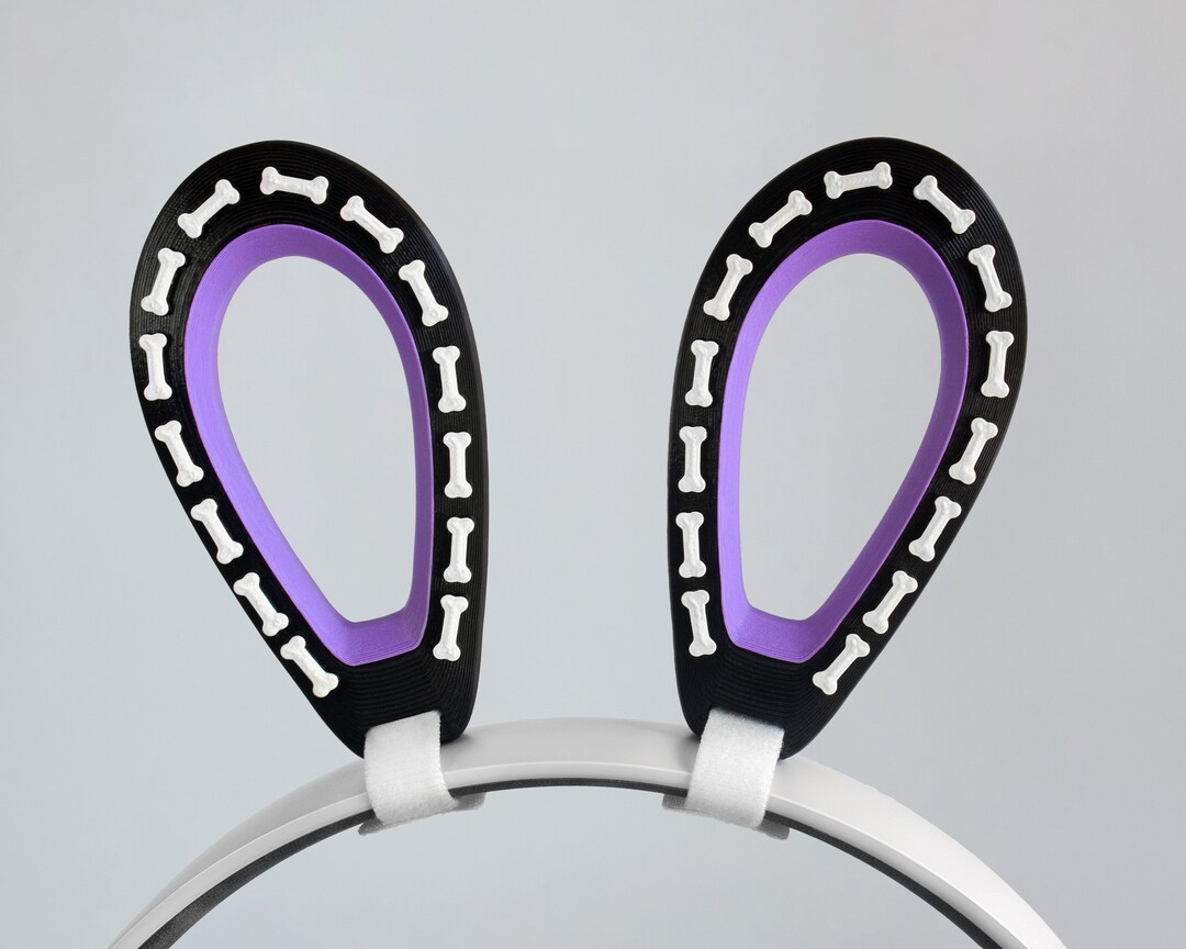 Skeleton Bunny Ears for Headset Headphones - Etsy