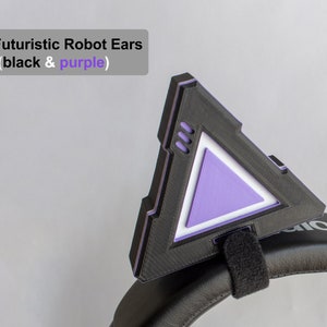 Cat Futuristic Mecha Robot Ears for Headset Headphones black - Etsy UK