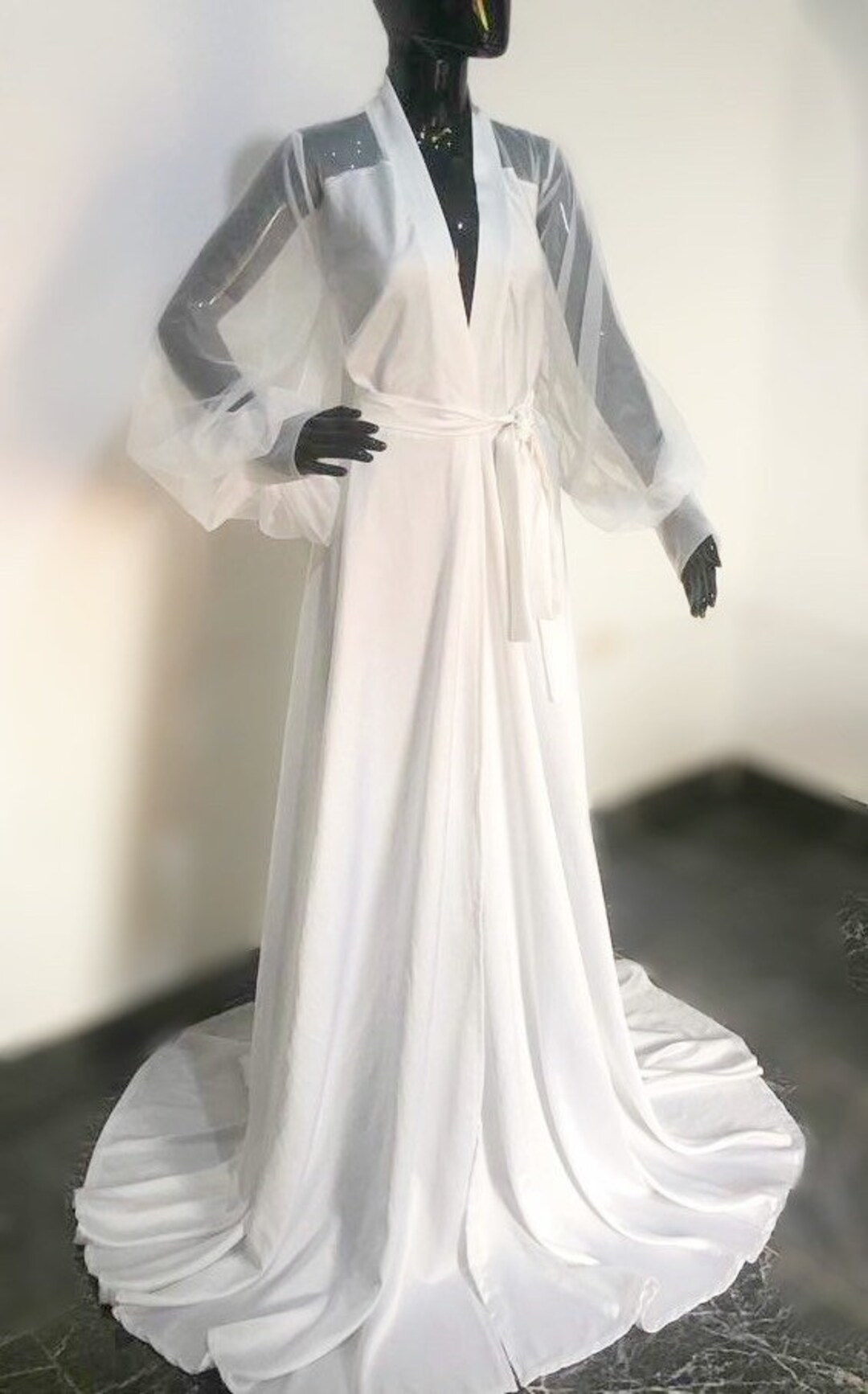 Silk Bridal Robe White / Wedding Bridal Robe / Bridal Robe / - Etsy UK