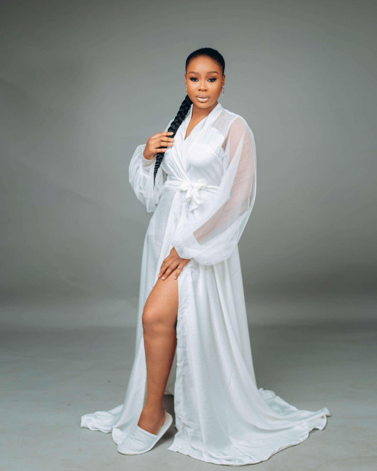 Silk Bridal Robe White, Wedding Bridal Robe, Bridal Robe, Silk Robe ...