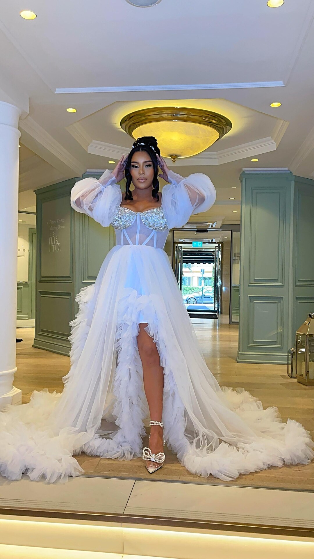 Luxury Tulle Robe for Brides / Long Tulle Robe / Tulle Bridal Robe ...