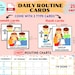 255 Daily Routine Cards Pdf, Printable Daily Routine Card, Daily ...