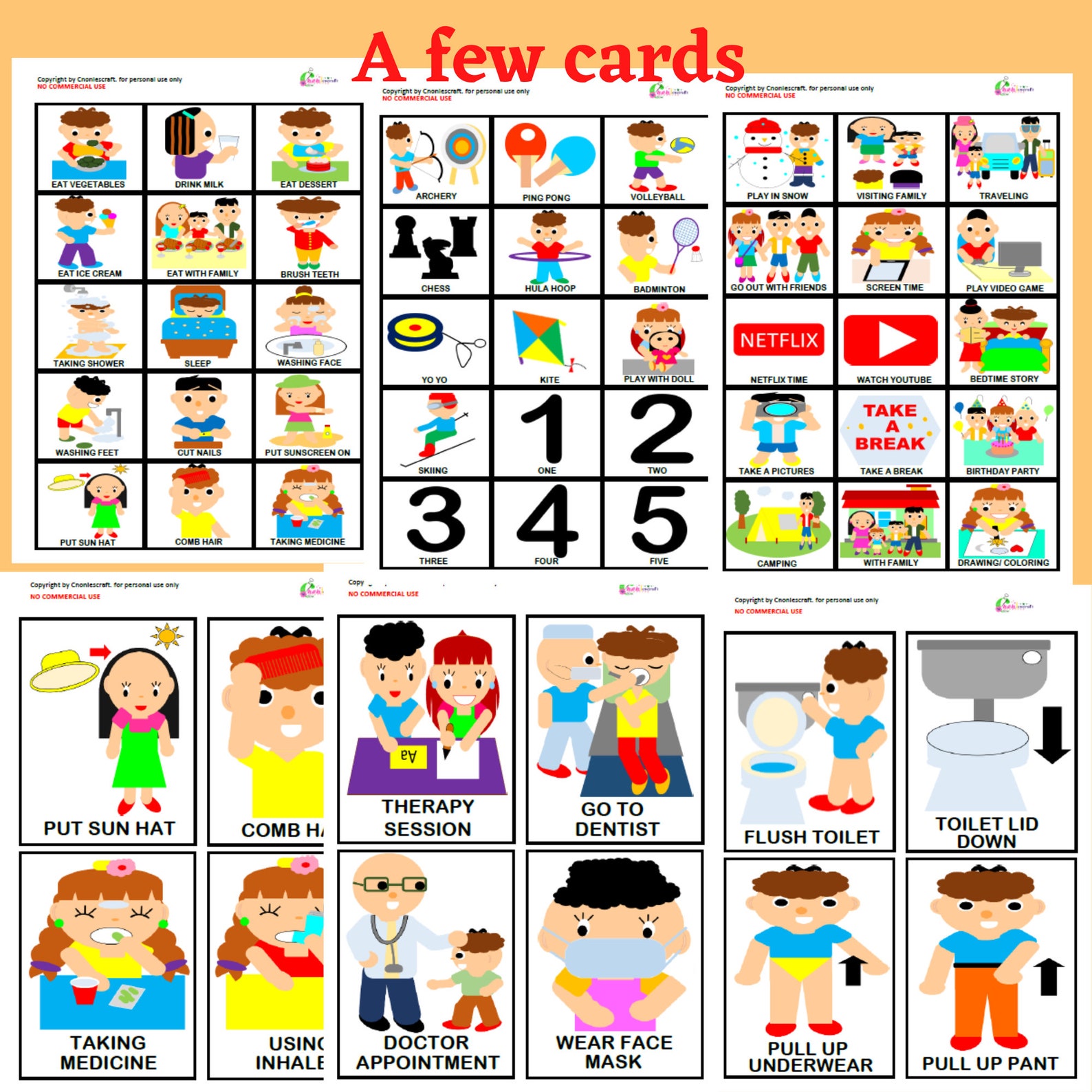 255 Daily Routine Cards Pdf, Printable Daily Routine Card, Daily ...