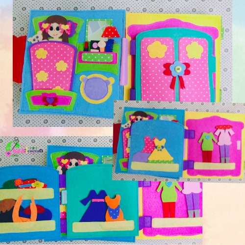 Doll House Quiet Book Pattern 9 Activity (pdf and SVG Patterns ...