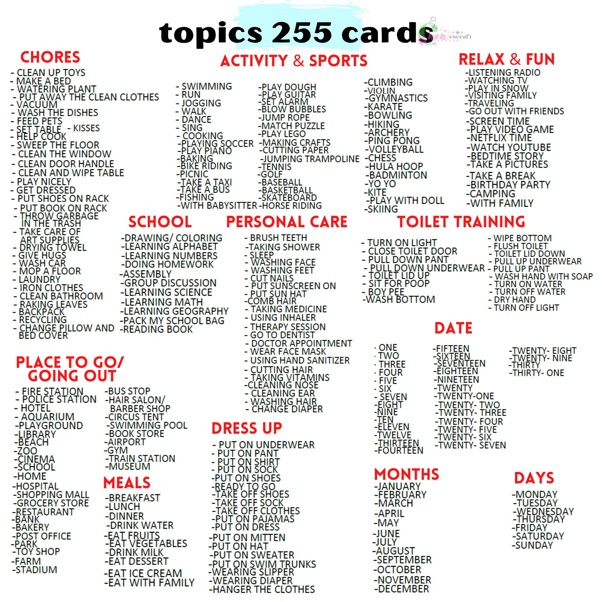 255 Daily Routine Cards Pdf, Printable Daily Routine Card, Daily ...