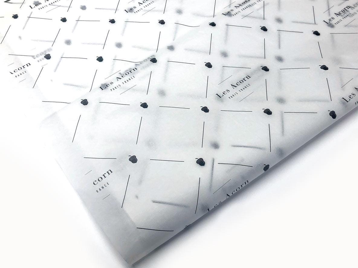 Custom Tissue Paper - One Color Customizable Logo Wrapping Paper Paper ...