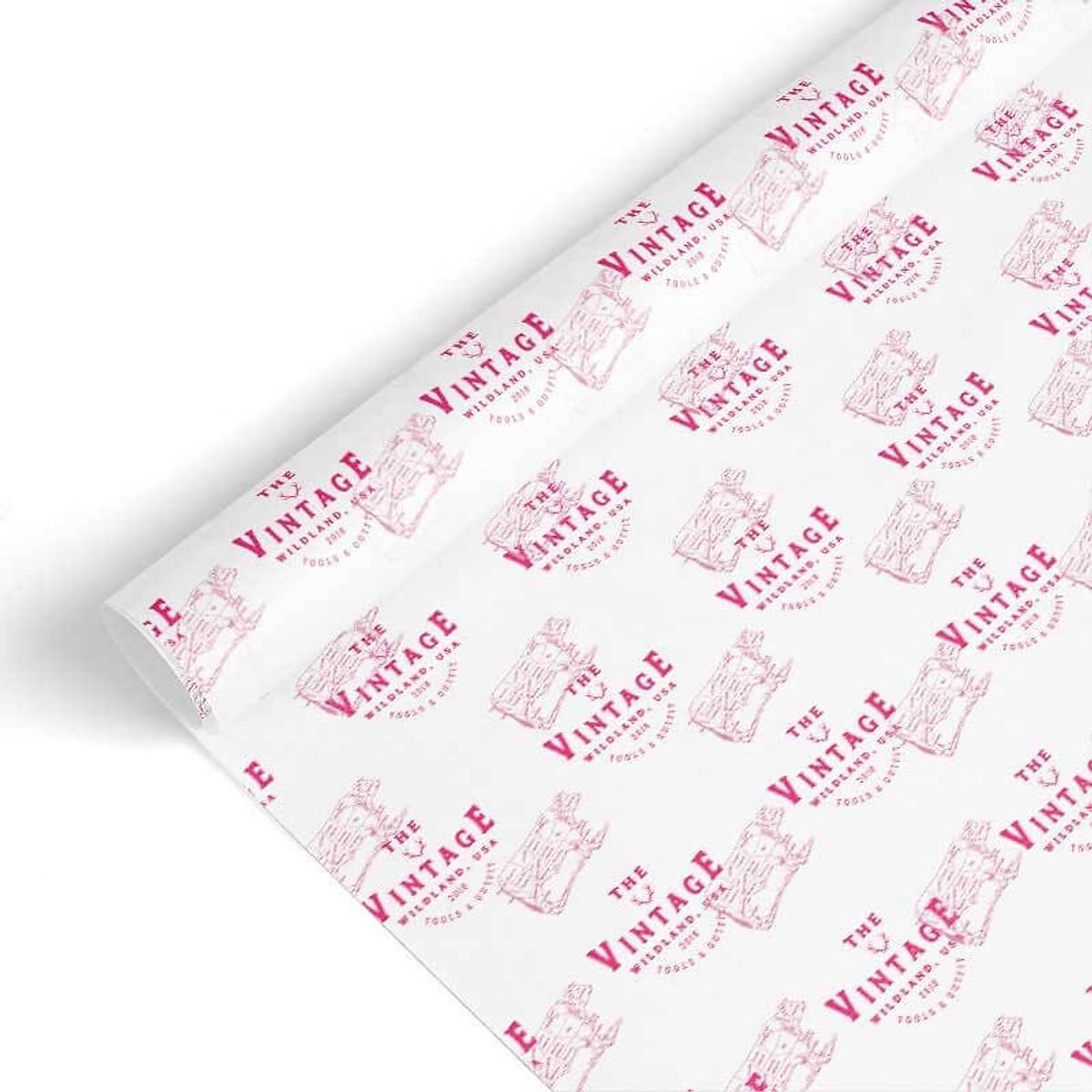 Custom Tissue Paper - One Color Customizable Logo Wrapping Paper Paper ...