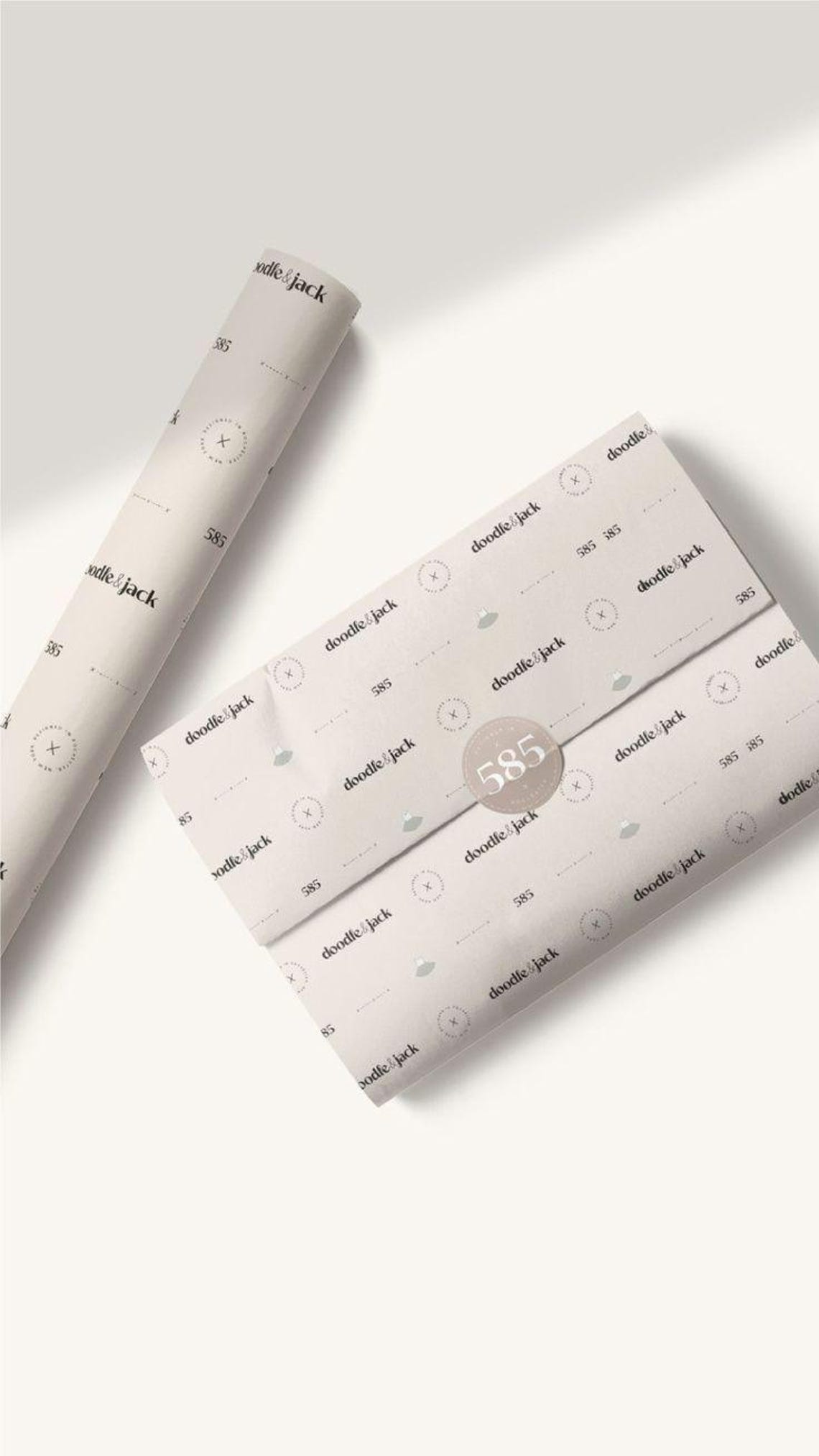 Custom Tissue Paper - One Color Customizable Logo Wrapping Paper Paper ...