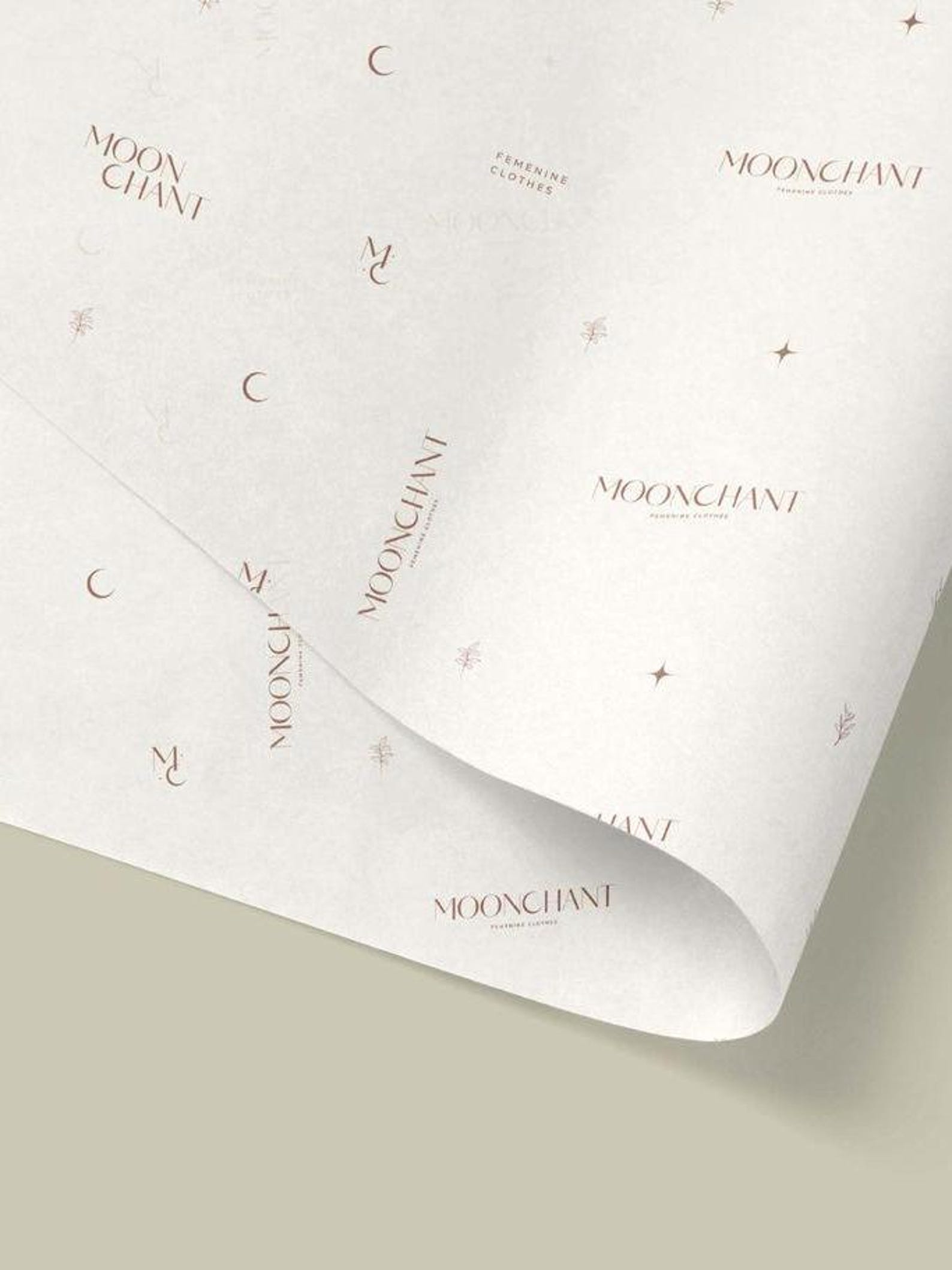 Custom Tissue Paper - One Color Customizable Logo Wrapping Paper Paper ...