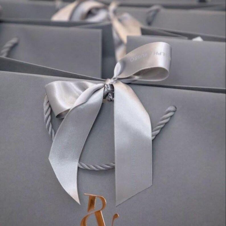 Luxury Custom Paper Bags With Ribbon Handles – Personalized Eco ...