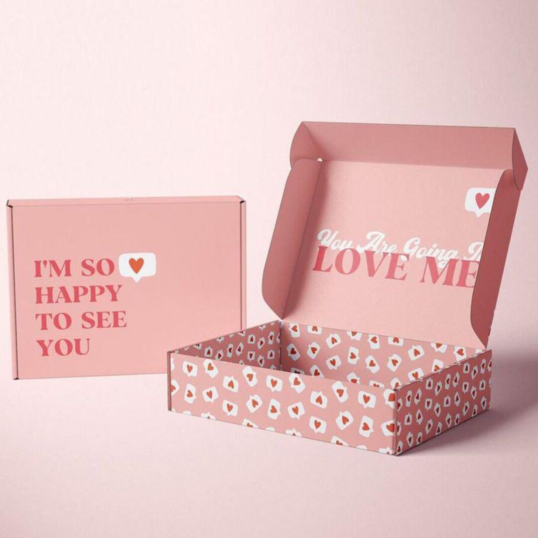 Personalized Logo Cardboard Shipping Boxes, Small/medium/large - Etsy