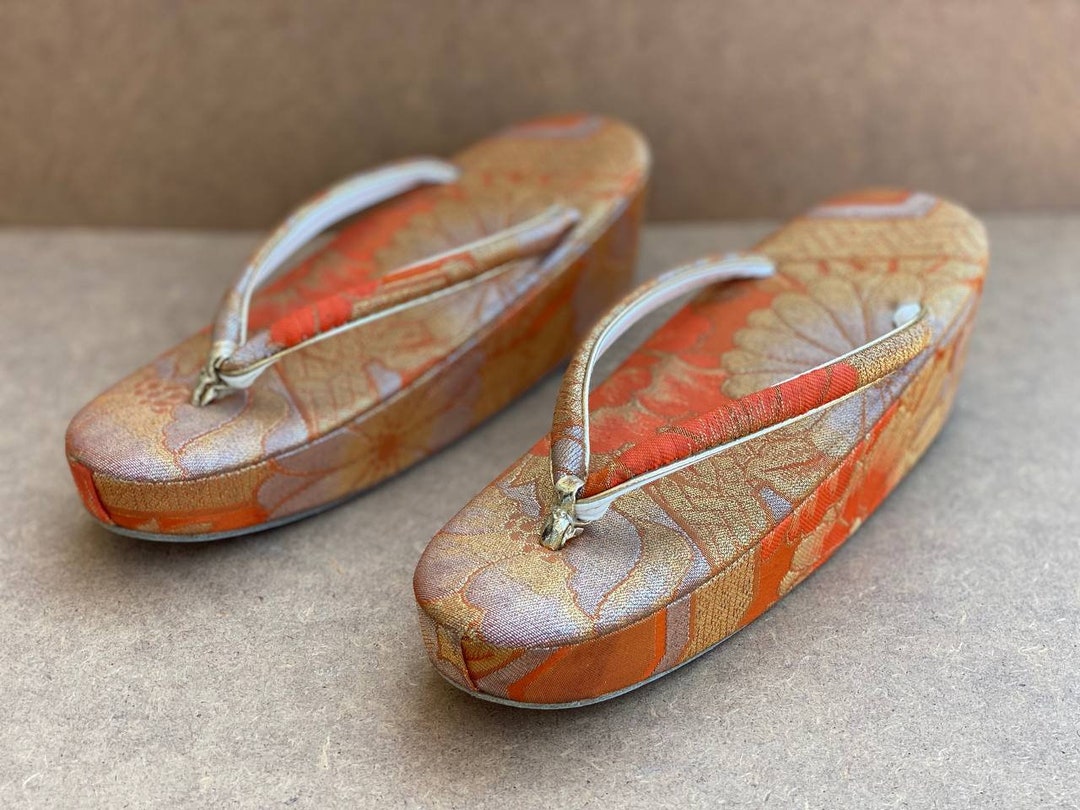 Vintage Japanese Sandals, Zori Sandals. Kimono Shoes 1970s Traditional ...